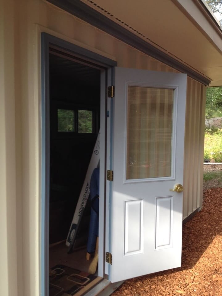 20 ft container converted into a shed — Super Cubes