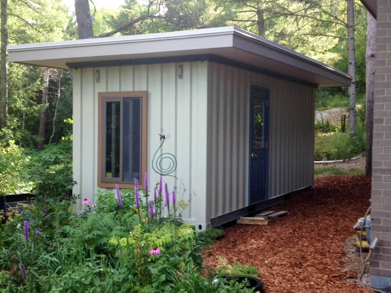 20 ft container converted into a shed — Super Cubes